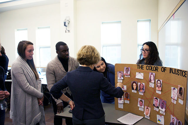 Human development students pilot exhibit to start campus conversations ...