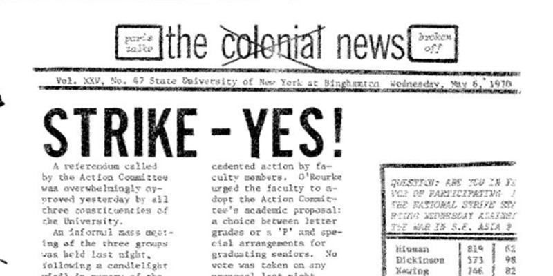 A look back at social activism at Binghamton University - Binghamton News