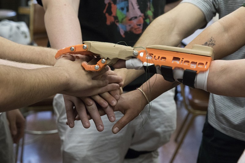 Engineering students develop 3-D-printed prosthetic hand for campus ...